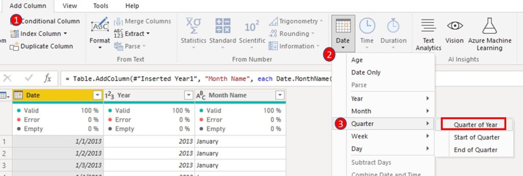 How To Create Calendar Tables With Power Query - Foresight BI - Achieve ...